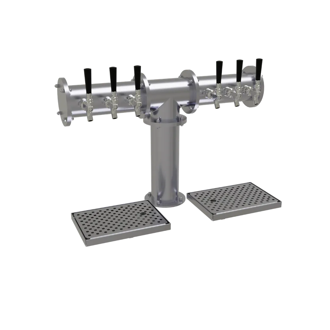 Glastender PT-6-SS Pipe Tee Draft Dispensing Tower