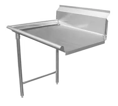 GSW USA DT48C-L 48" Clean Straight Dishtable, 8" Splash