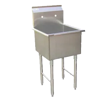 GSW USA SH24241P One Compartment Sink, 27-1/8"W X 27-1/2"D X 45"H