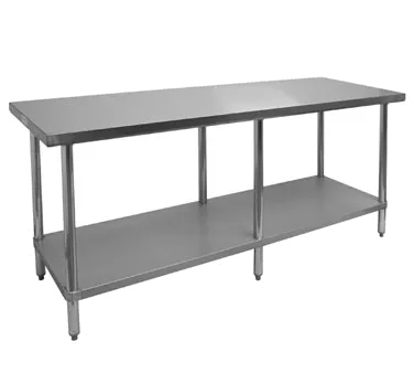 GSW USA WT-P3084US Undershelf, 84"W X 30"D, 18/430 Stainless Steel