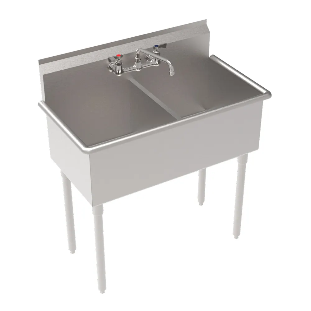 Krowne BS-1818-2 Royal Series 2-Compartment Basin Sink
