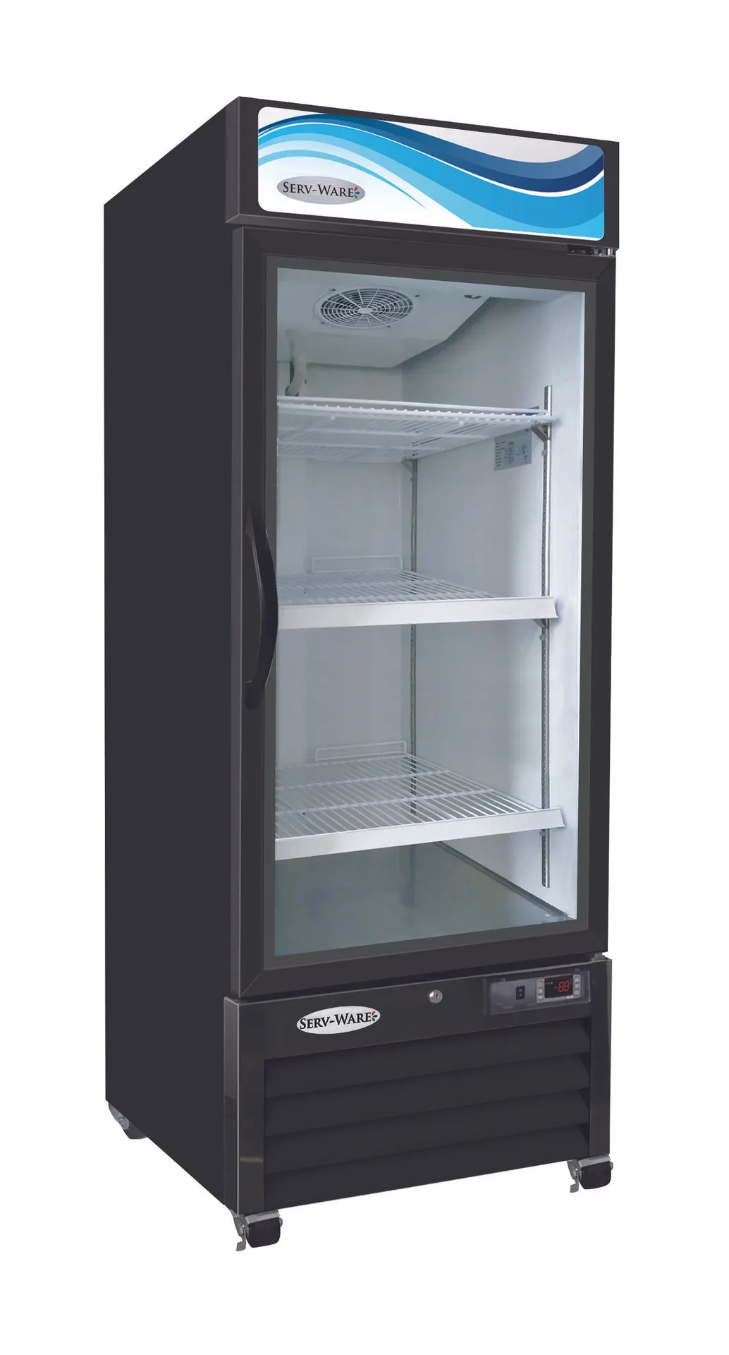 Serv-Ware GR16B-HC 30" One Section Merchandiser Refrigerator with Glass ...