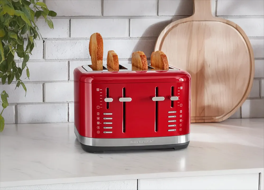 KitchenAid KMT4109ER 4 Slice Automatic Toaster- Empire Red