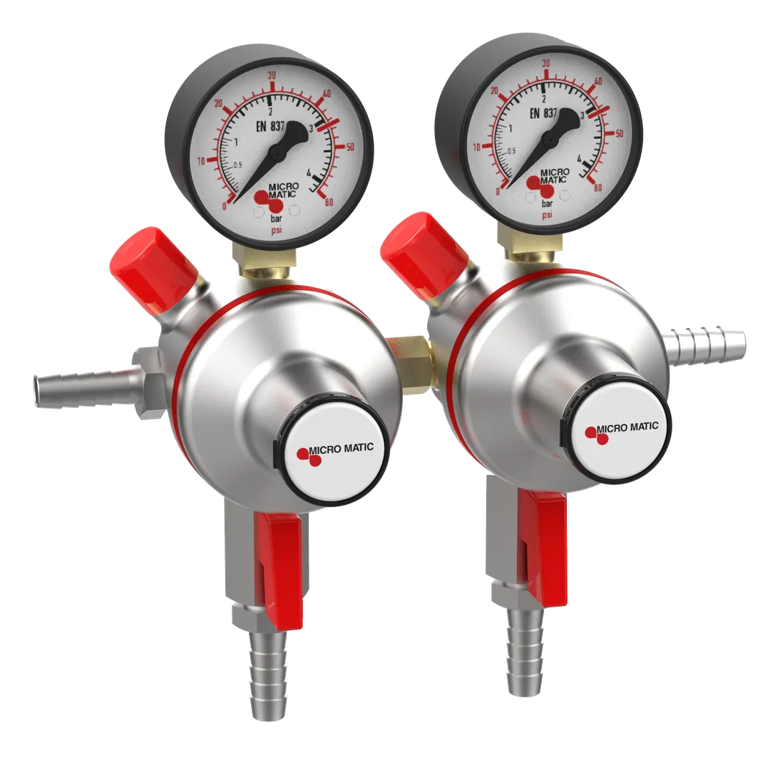 Micro Matic 8022-PP Premium Plus 2 Pressure Secondary CO2 Regulator