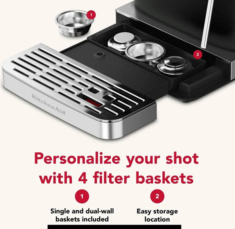 KitchenAid KES6551BK Espresso Cappuccino Machine