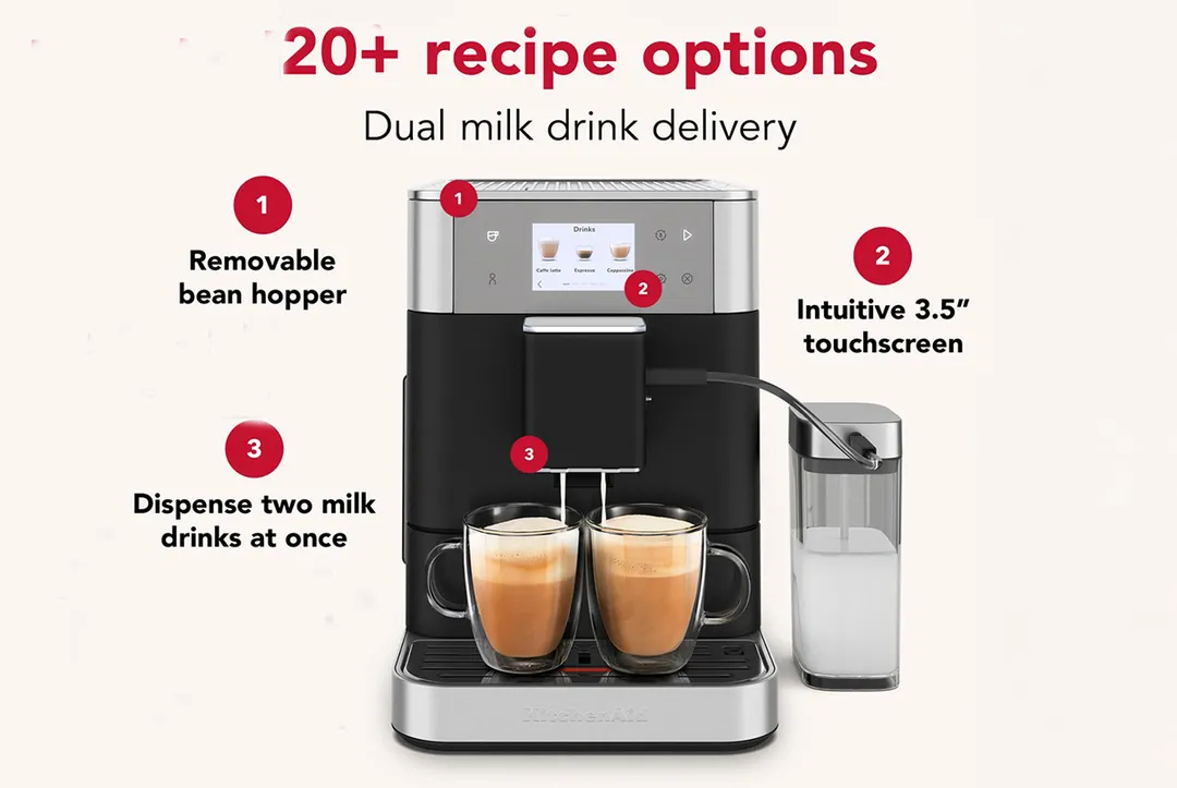 KitchenAid KES8557BK Espresso Cappuccino Machine