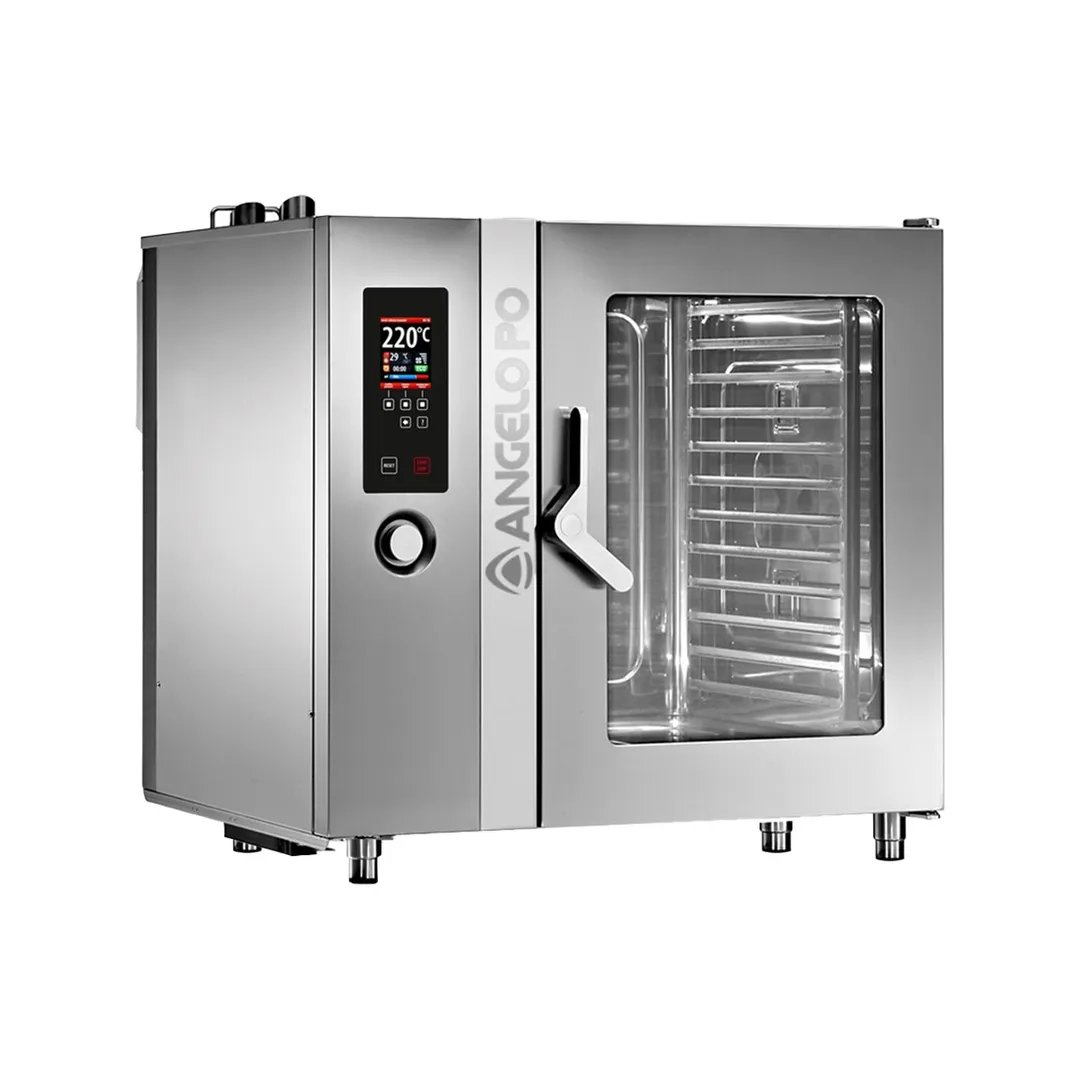 Angelo PO FX122G3 Half Size Gas Combi Oven, 24 Pan, Boilerless