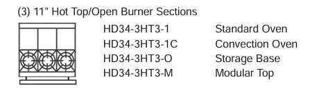 American Range HD34-3HT3-1C 34" Gas Heavy Duty Range