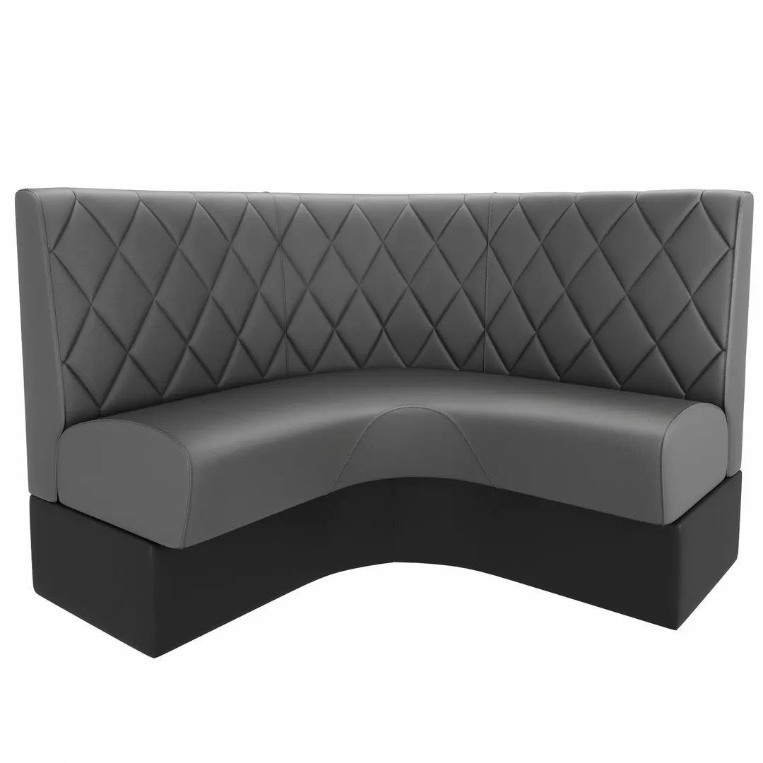 QA Group QAB-CAS-CNR-DMS Cascade Collection Banquette Booth, Tufted Back