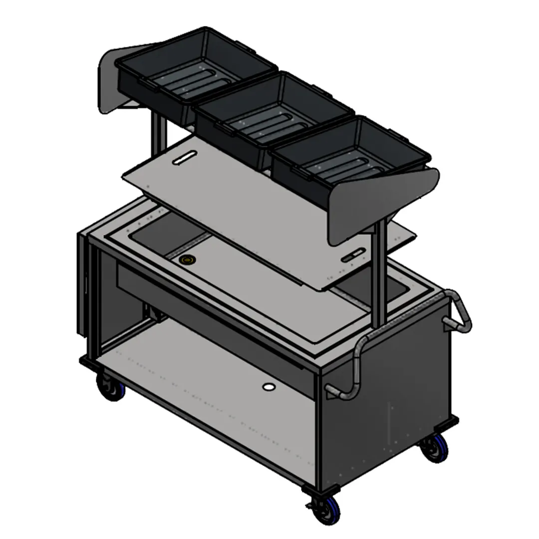 Winholt Mobile Grab & Go Merchandiser Kiosk Cart
