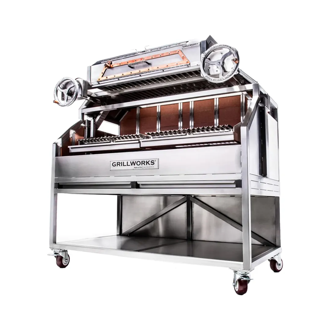 Grillworks GWI54 BLANCO CAP 65" Wood Fired & Charcoal Parrilla Grill w ...