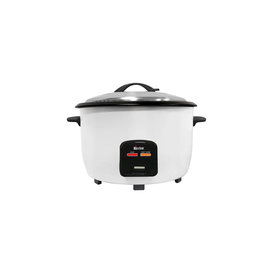 CACChina RICK-30 Riceace Rice Cooker, 30 Cup, Removable Lid, White