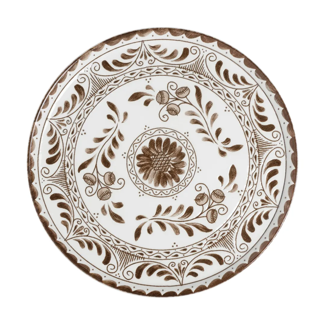 Steelite A105P800 13" Talavera Brown China Plate, Alumina