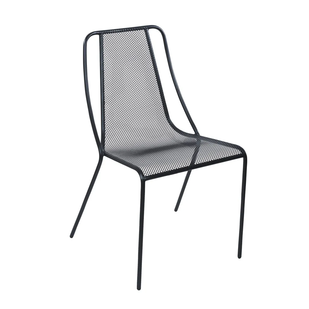 BFM Seating SU1600CBL Kingston Stacking Side Chair, Steel Micro Mesh ...