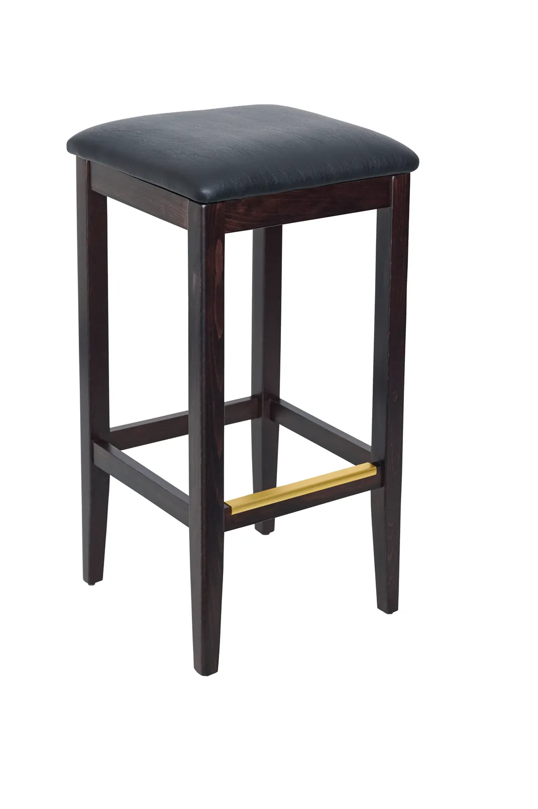 BFM Seating ZWB680DW GR1 Stockton Barstool, Backless, Walnut Finish