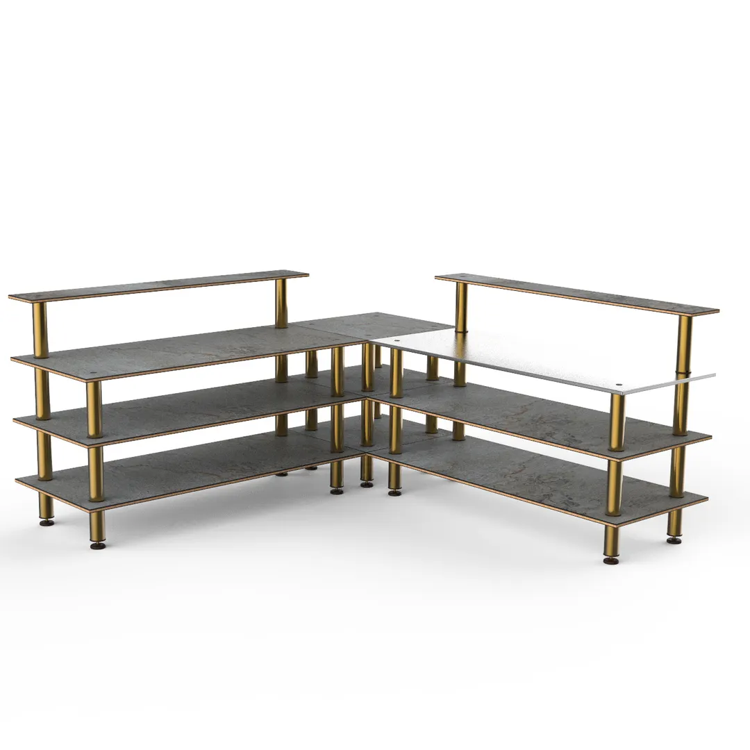 Steelite MGCMLB05GBXF Configurable Buffet Table 100" Grey Slate
