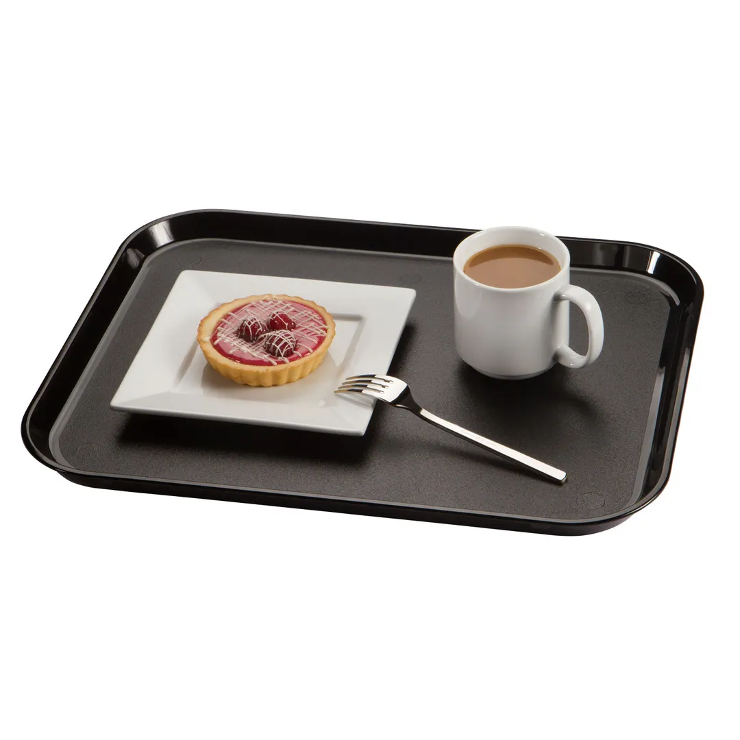 Cambro 1520CWNS110 Black 15" x 20" Fast Food Tray, NSF