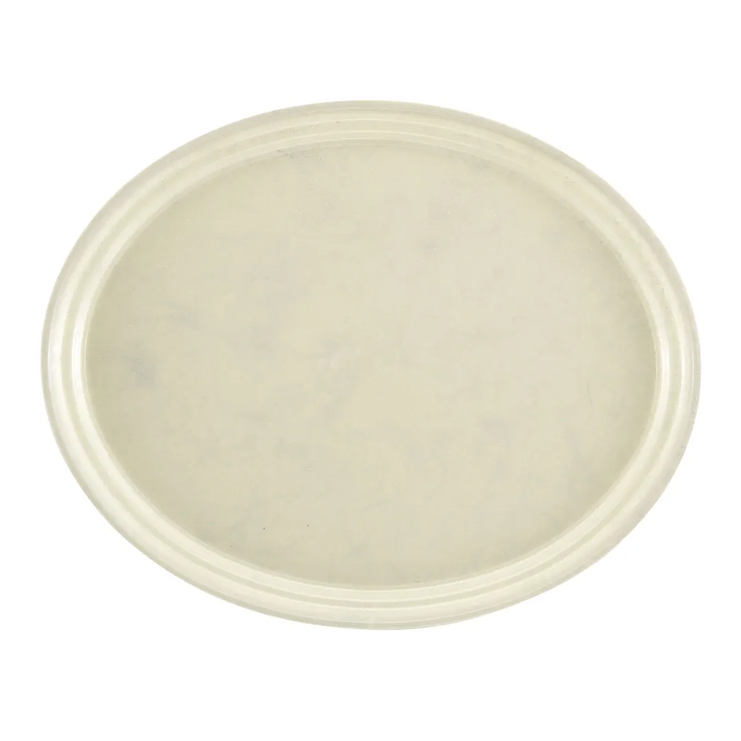 Cambro 2500531 Oval Fiberglass Tray – Silver Finish, NSF