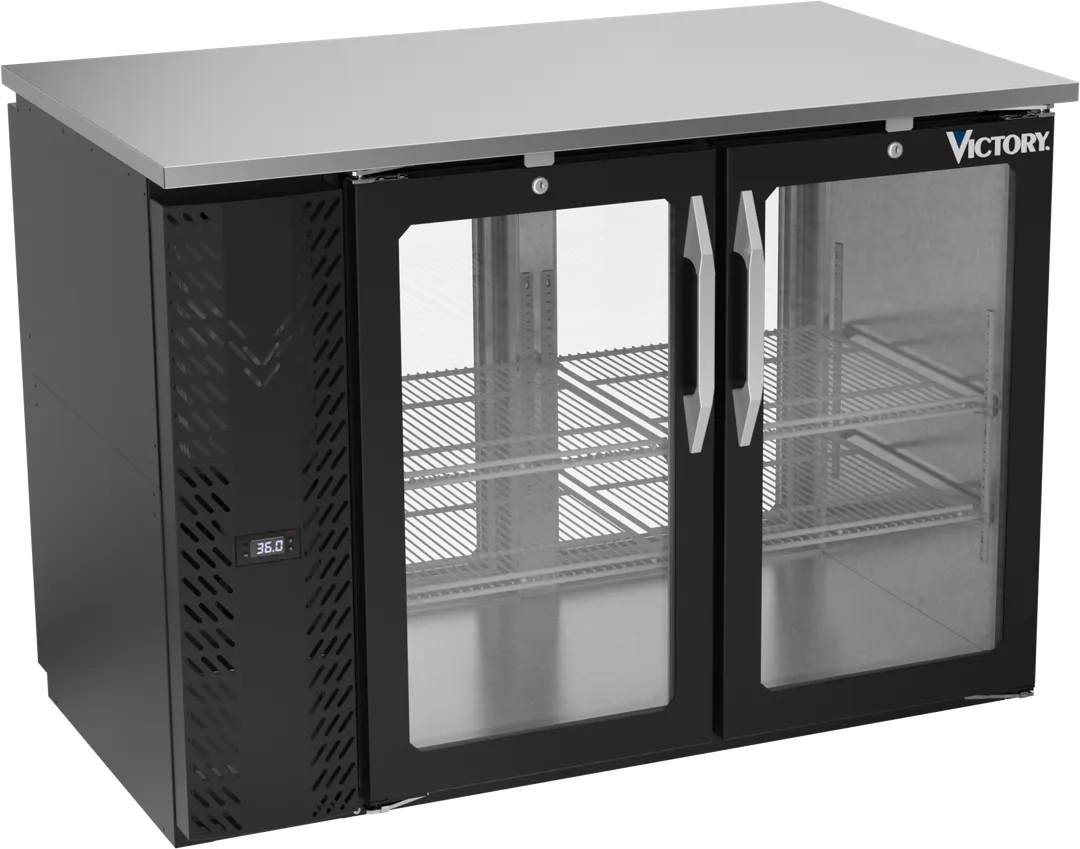 Victory VBBN48HC-G-PT-B Pass-Thru Refrigerated Back Bar Cabinet