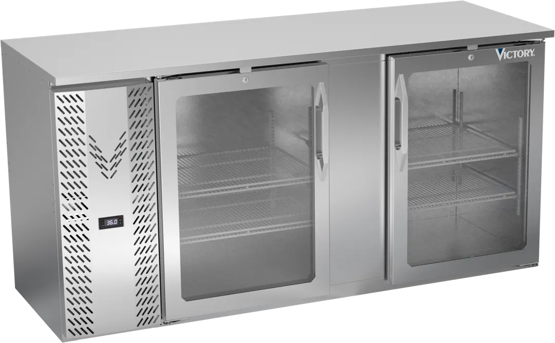 Victory VBBN68HC-G-S Refrigerated Back Bar Cabinet