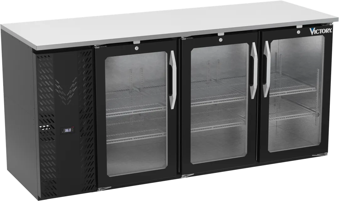 Victory VBBN72HC-G-B Refrigerated Back Bar Cabinet