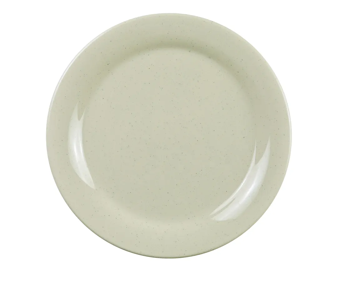 Yanco AD-110 Beige Melamine 10" Plate, Dishwasher Safe, NSF