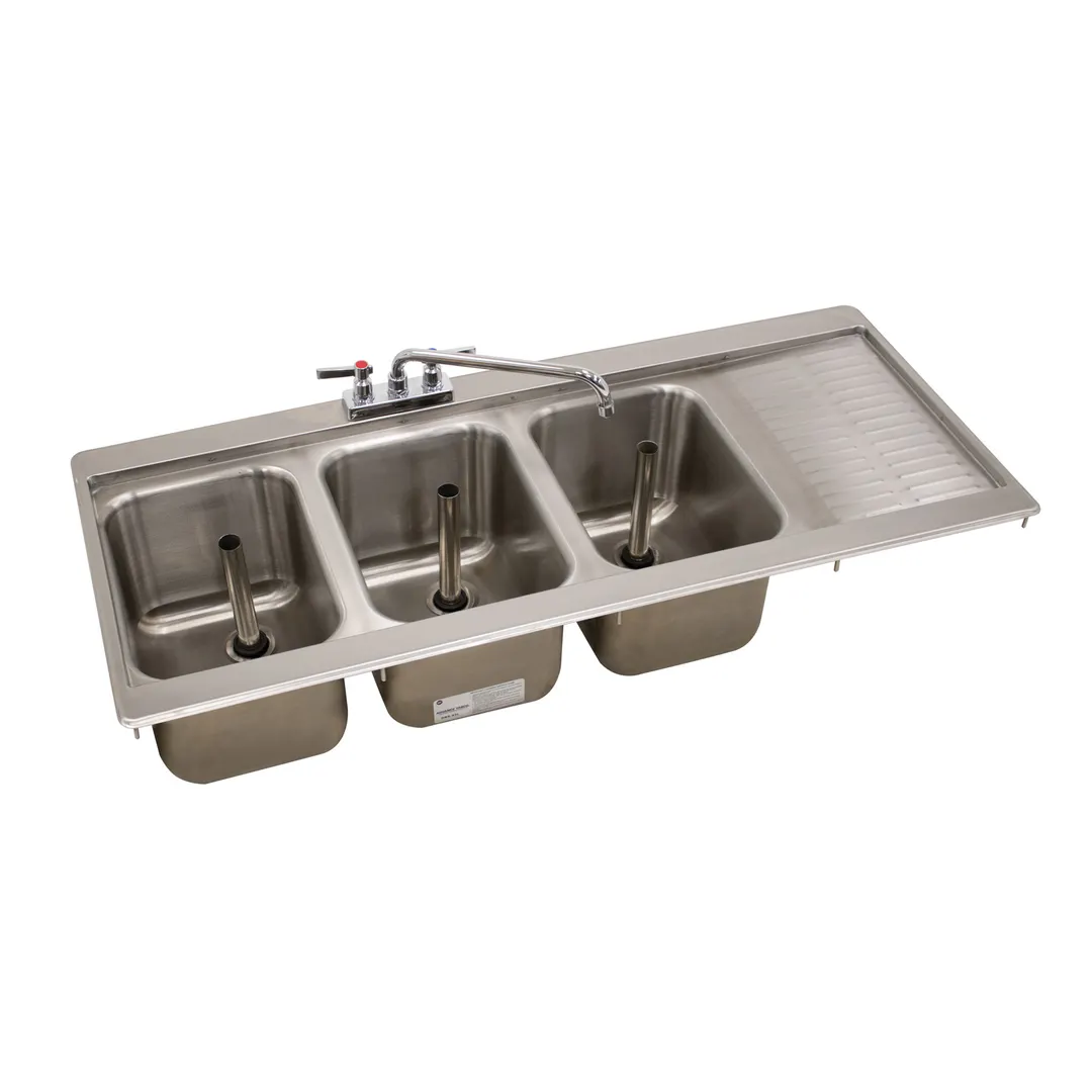 Advance Tabco DBS-43L 48" Drop-In Underbar Sink
