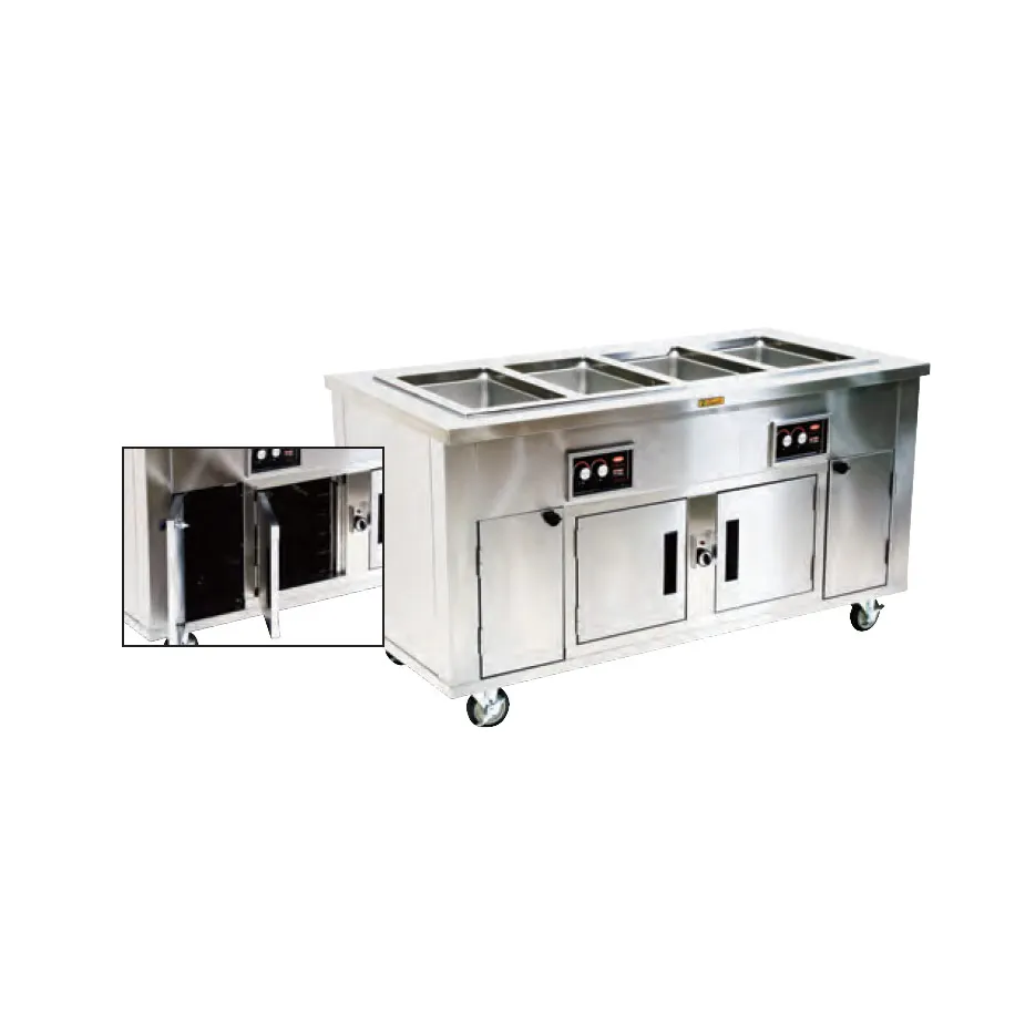 Alluserv AHF4HIB 66" Evolution Series Electric Hot Food Counter, (4) Wells