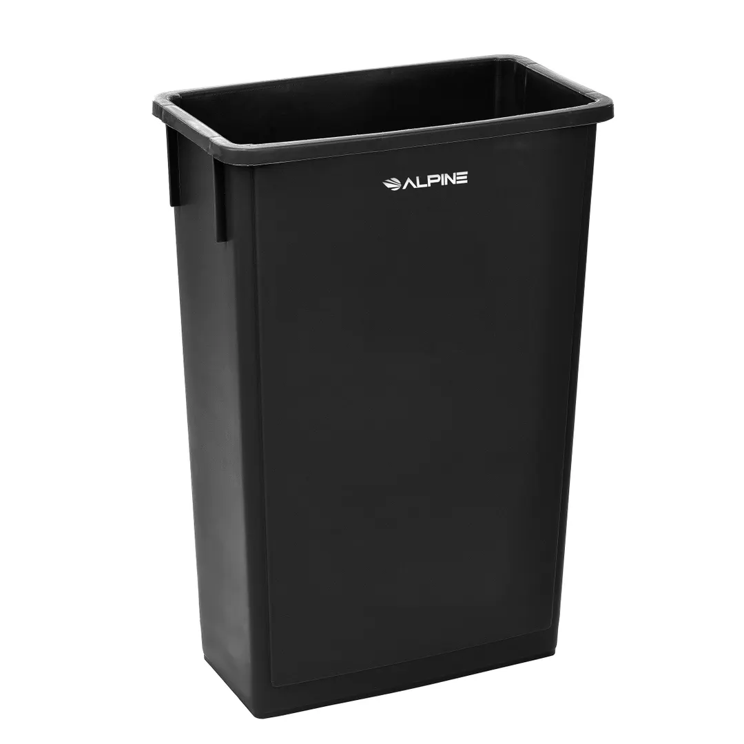 Alpine Industries ALP477-BLK Trash Can, 23 Gallon (87 Liter), 20"W X 11 ...