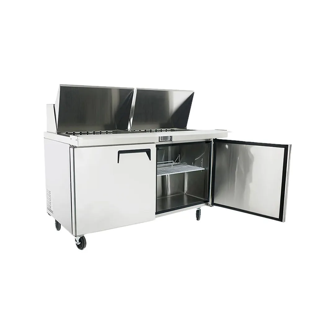 Atosa USA MSF8307GR 60" 2-Section Sandwich/Salad Prep Table