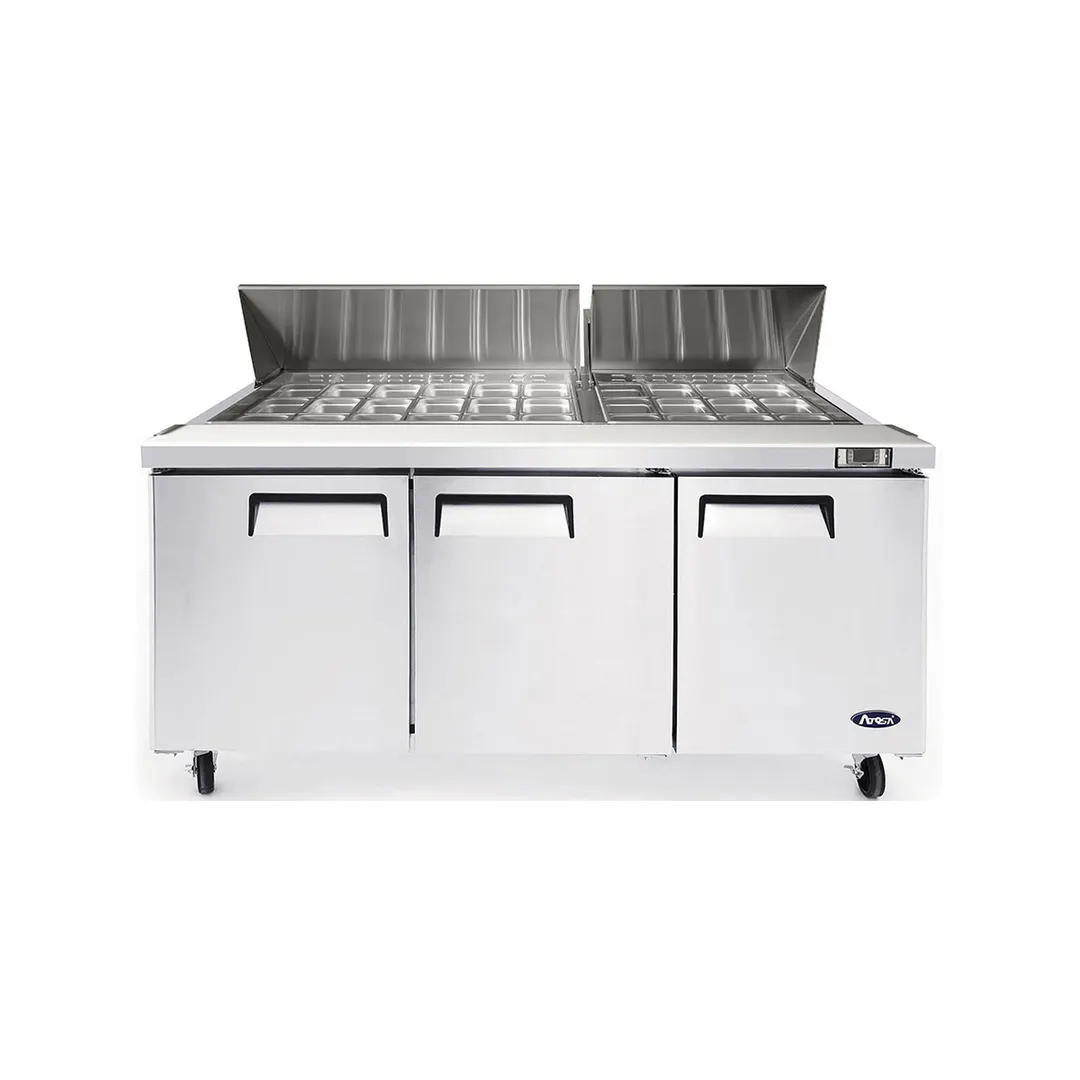 Atosa USA MSF8308GR 72" Sandwich/Salad Mega Top Prep Table