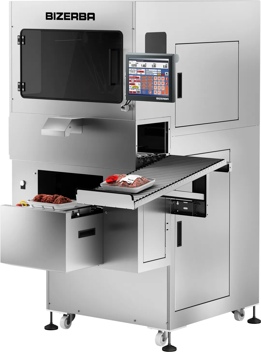 Bizerba B3 WRAPPER Automatic Wrapping System, Integrated Label Applier