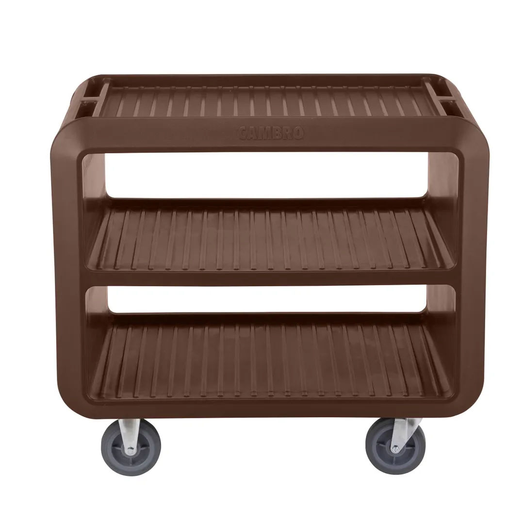 Cambro Polyethylene Beverage / Service Cart Pro w/ 3 Shelves - SC337S131