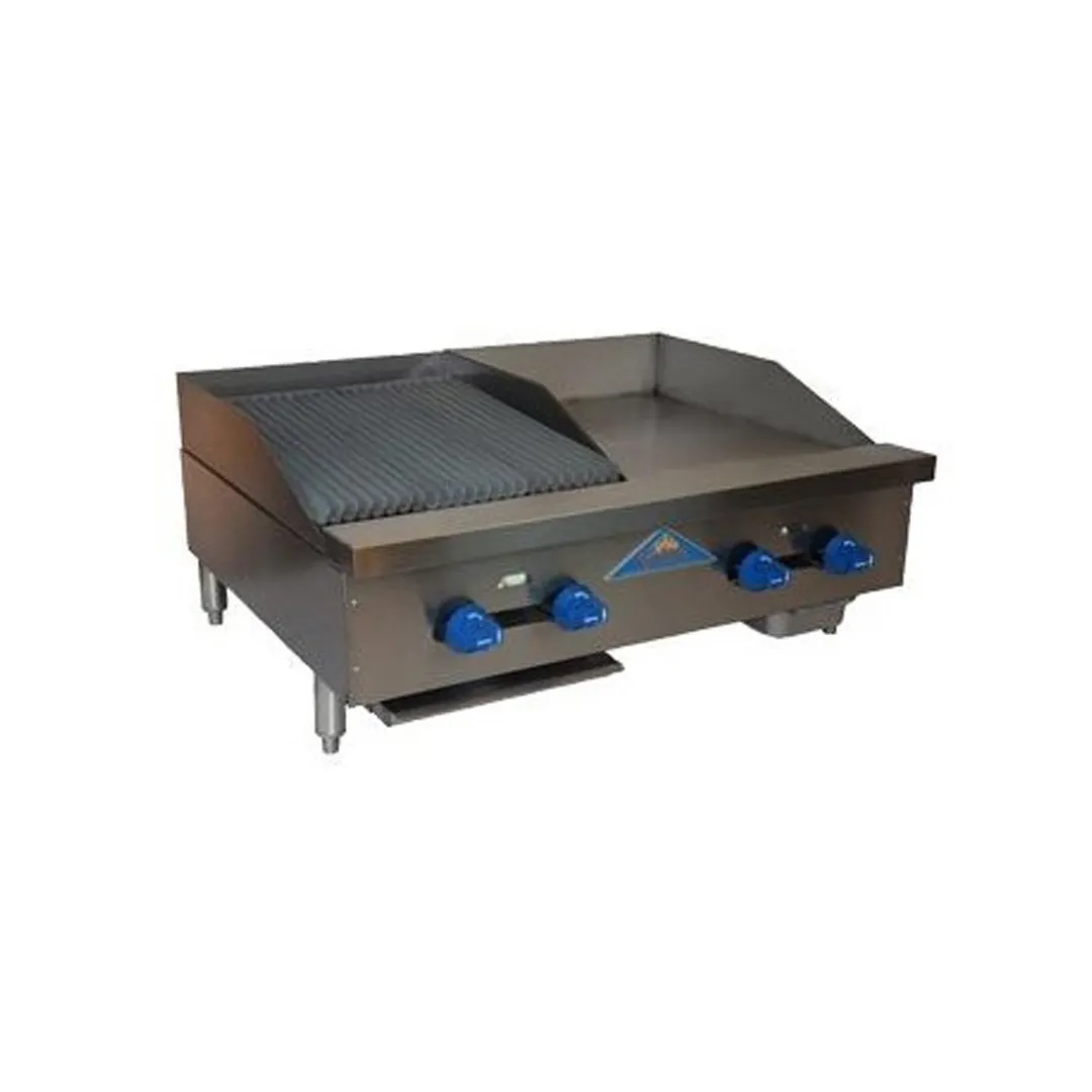 Comstock-Castle FHP36-18-1.5RB 36" Countertop Gas Griddle Charbroiler
