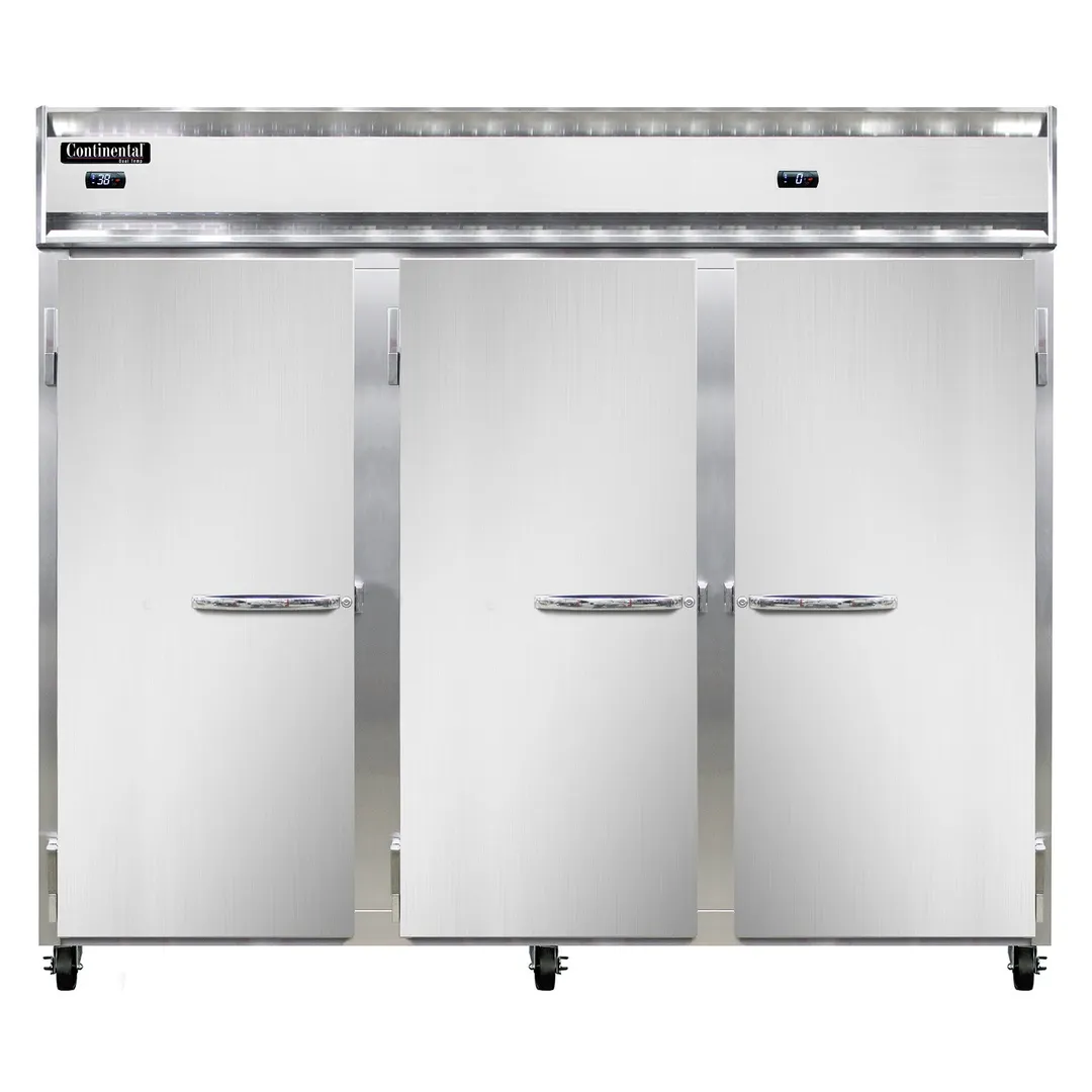 Continental Refrigerator 3RFFENSS 85" Reach-In Refrigerator Freezer