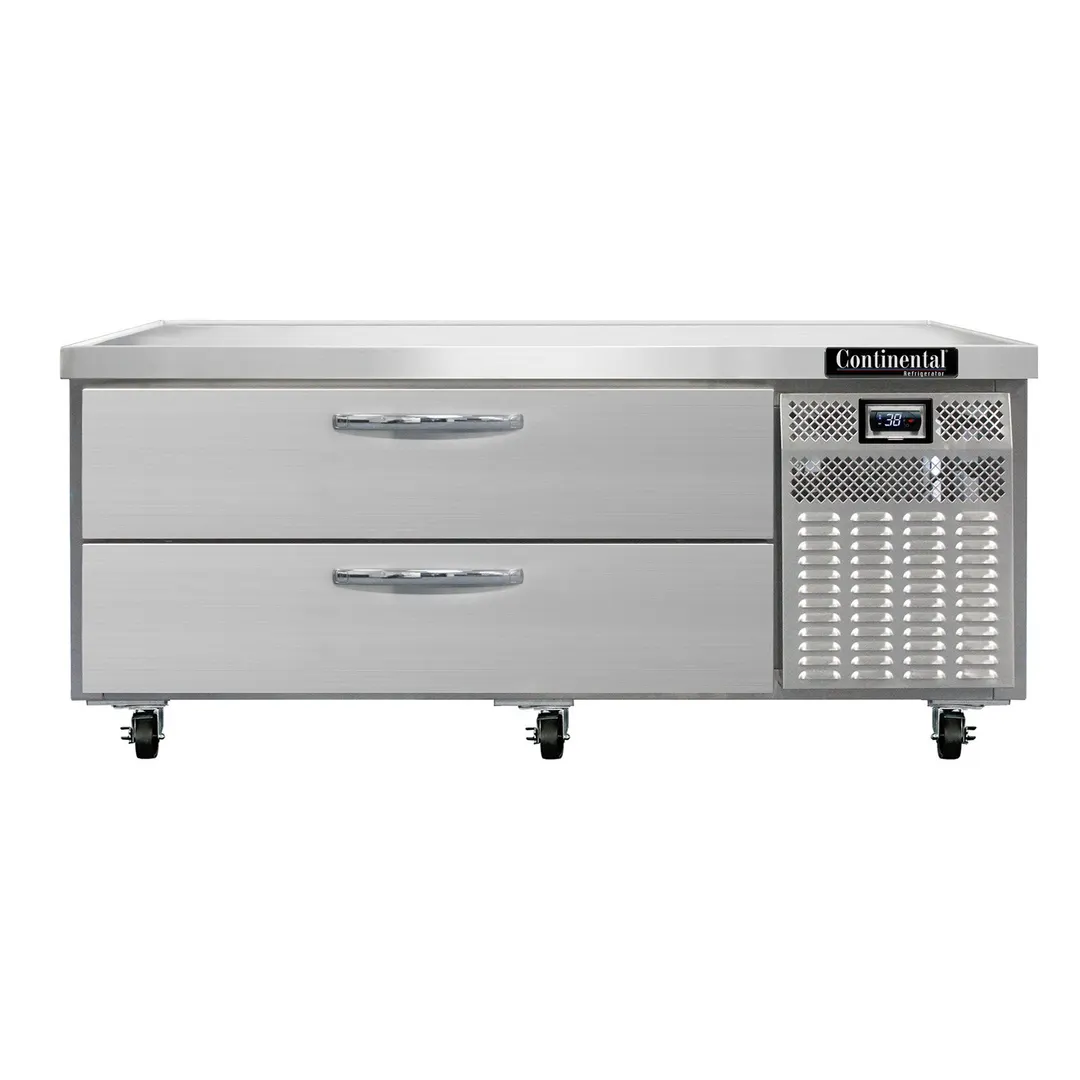 Continental Refrigerator D60GN 60" 2 Drawers Refrigerated Chef Base