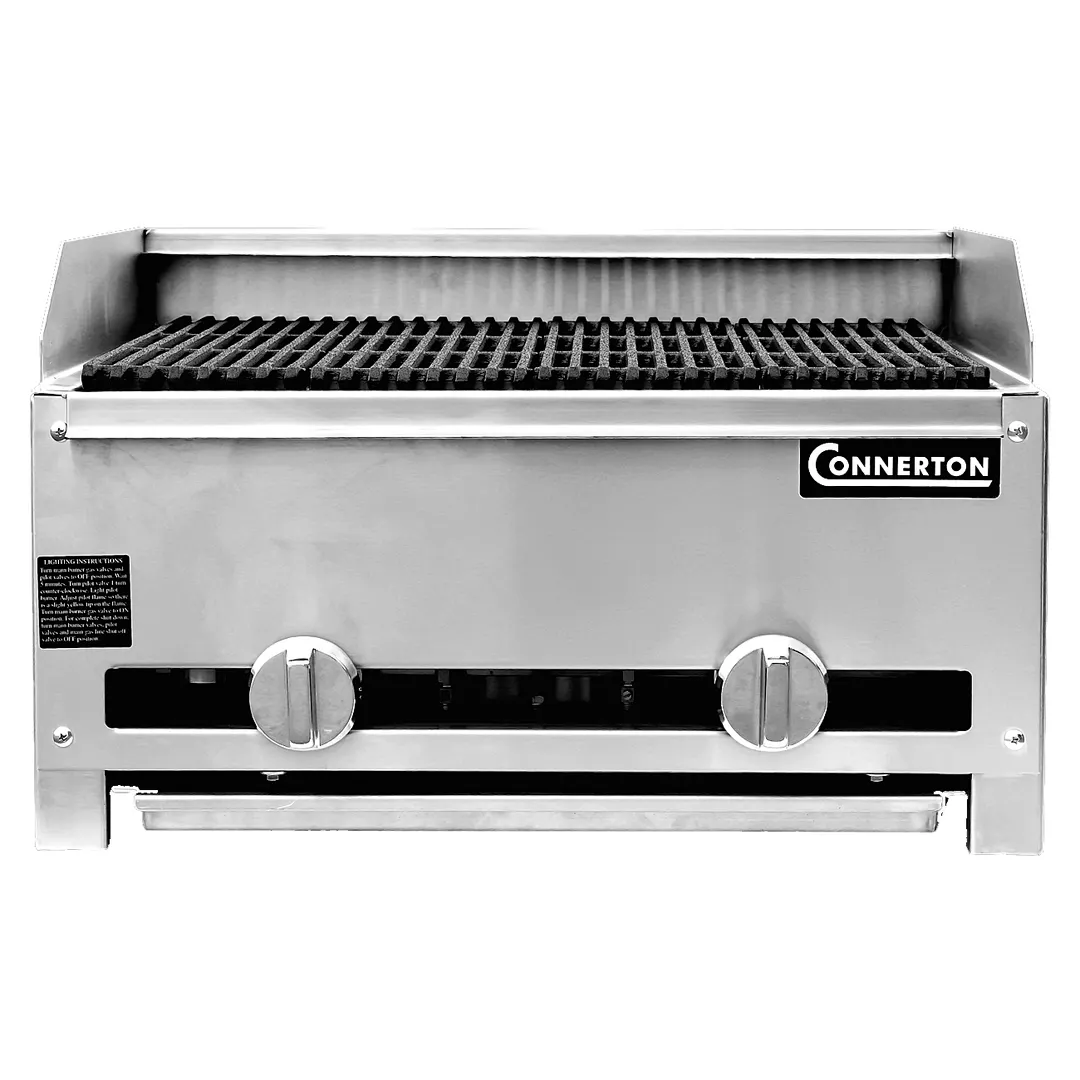Connerton 12" Countertop Gas Charbroiler, Lava Rocks