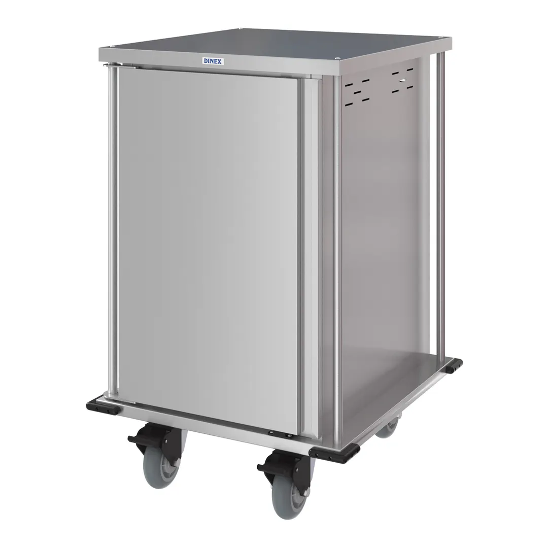Dinex Enclosed Meal Delivery Cart with 14 Trays, 1 Door - DXPTQC2T1D14