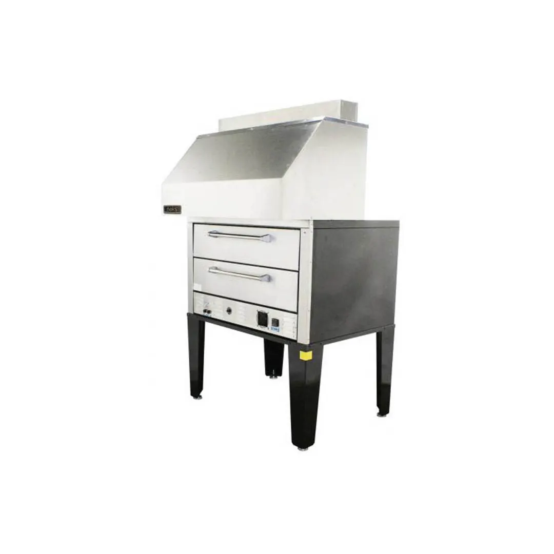 HoodMart 50” Electric Single Deck Ventless Pizza Oven, Inc. Fire Supp.