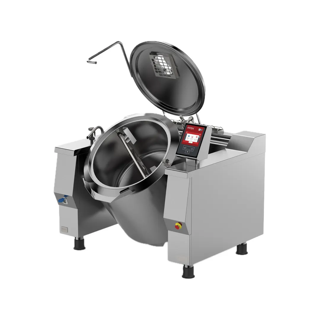 Firex UPRIG122M_V1 122 Gallon Tilting Gas Kettle with Mixer