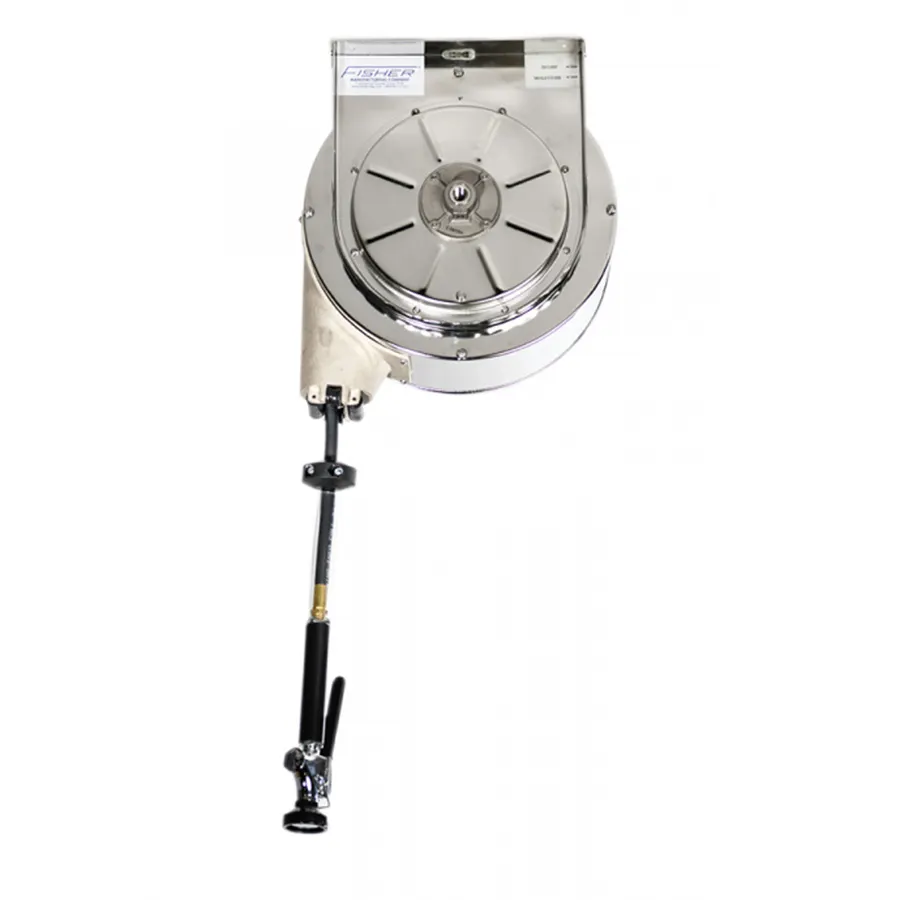 Fisher 75222 Hose Reel Assembly, Ceiling Mounted, Closed Stainless ...