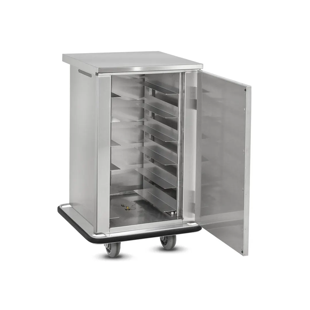 FWE Stainless Steel 6 Tray Mobile Patient Meal Delivery Cart - ETC-6