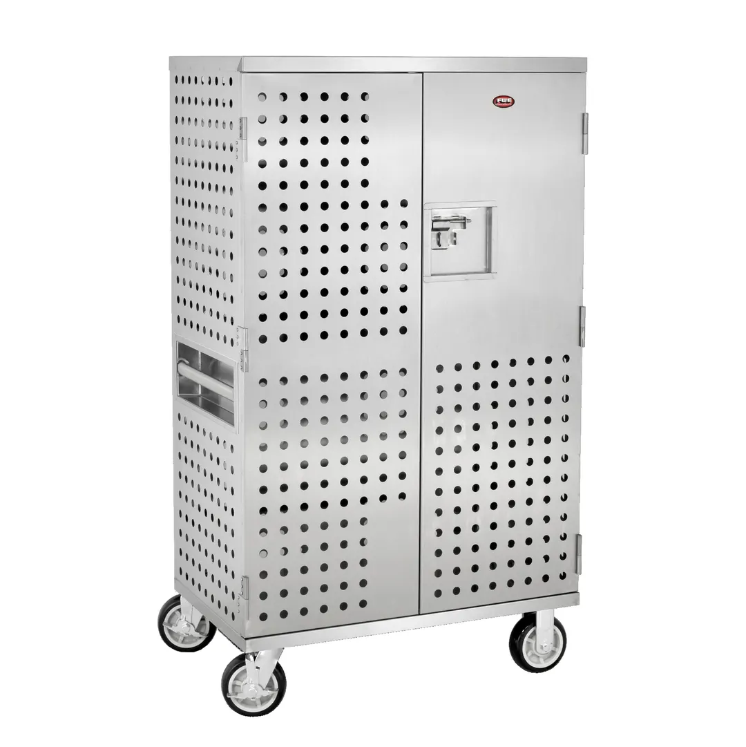 FWE Heavy Duty Stainless Steel 2-Shelf Correctional Utility Cart - UCE ...