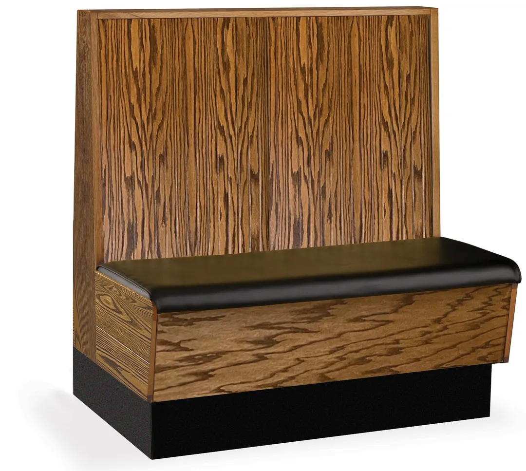 JustChair JBS-WPF-48-GR3 Custom Booth, Single Bead Board Back, Wood ...