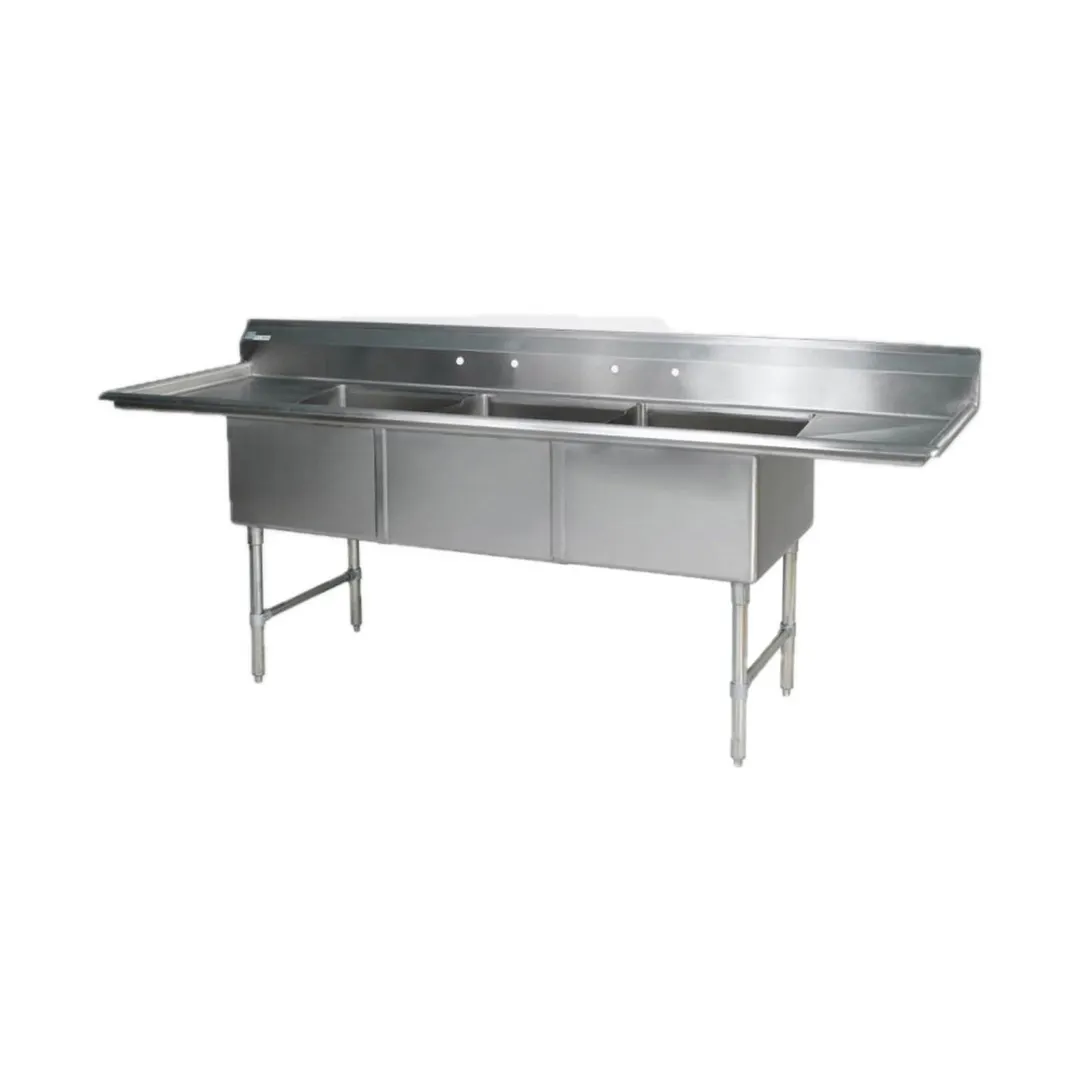 Klinger's Trading MCS32D Heavy Duty 3 Compartment Sink