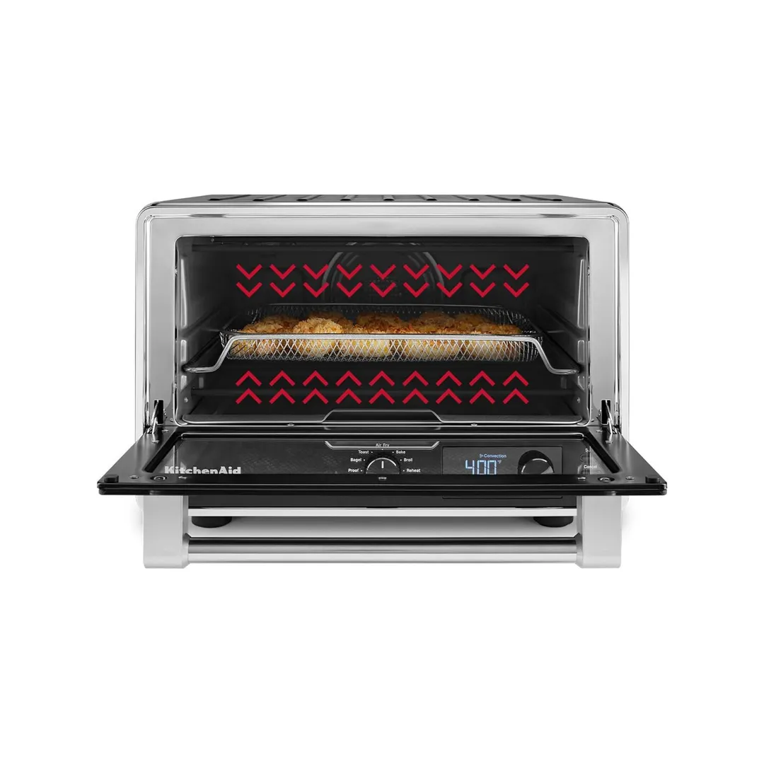 KitchenAid KCO124BM Single Deck Quarter Size Countertop Electric ...