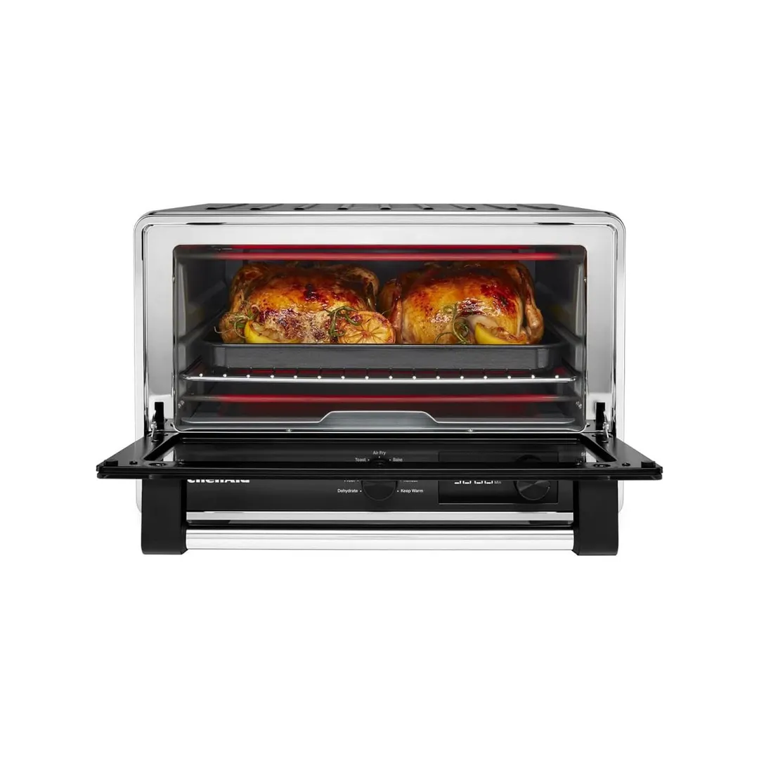 KitchenAid KCO124BM Single Deck Quarter Size Countertop Electric ...