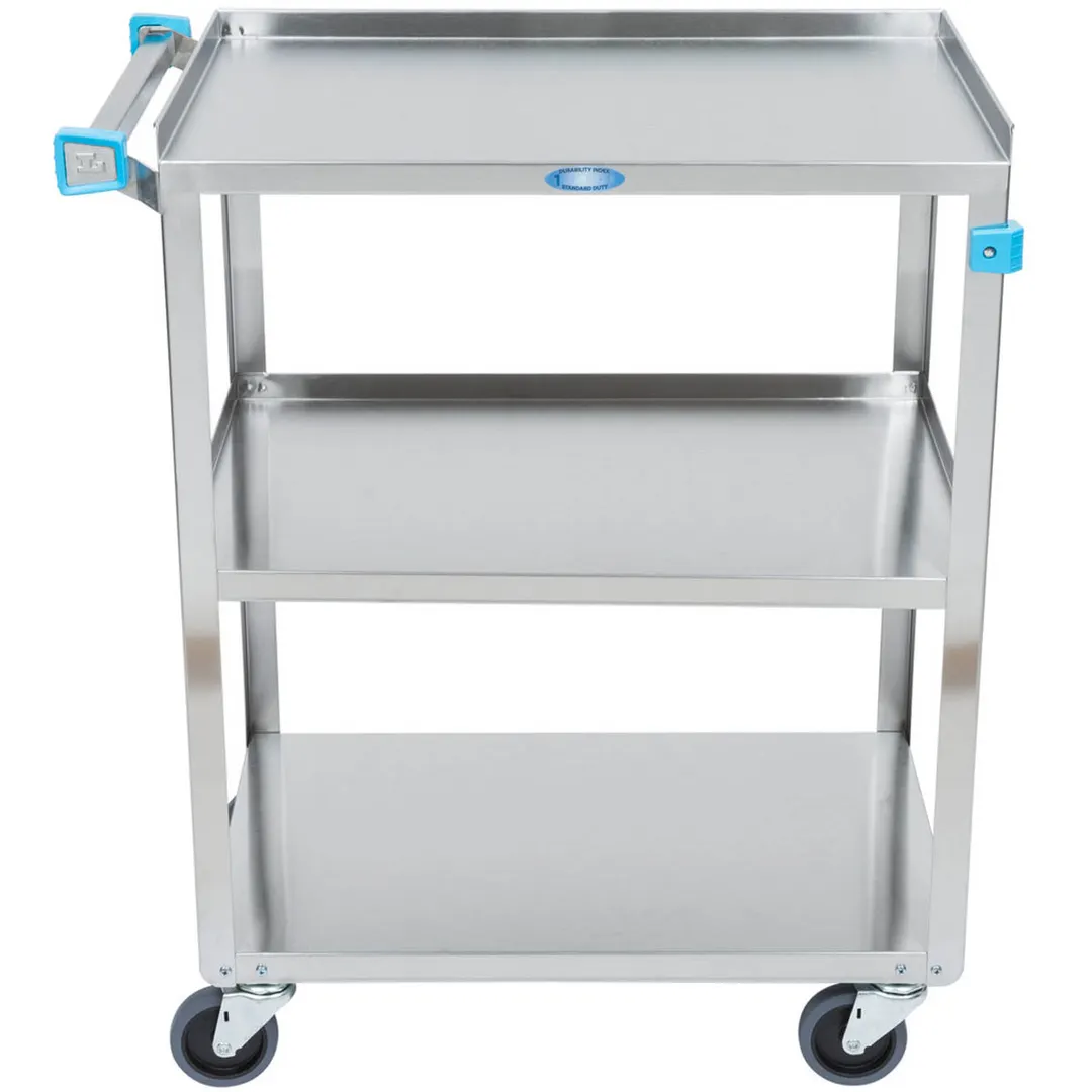 Lakeside 311 Standard Duty Stainless Steel 3 Shelf Utility Cart
