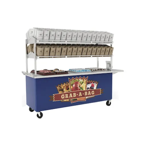 LTI GAB-84 Molded Fiberglas Grab-a-Bag Cart with Casters