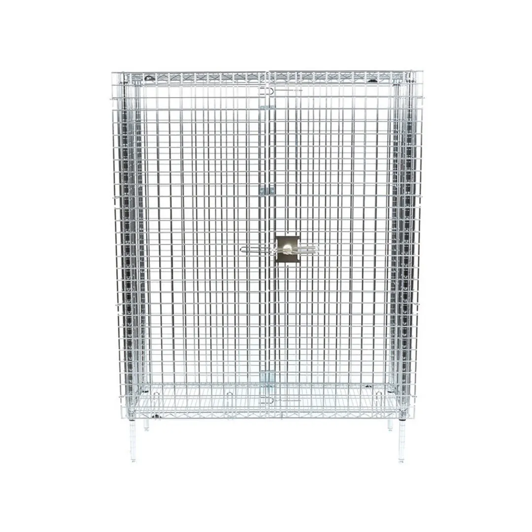 Super Erecta Chrome Stationary Wire Security Cage - Metro SEC35C